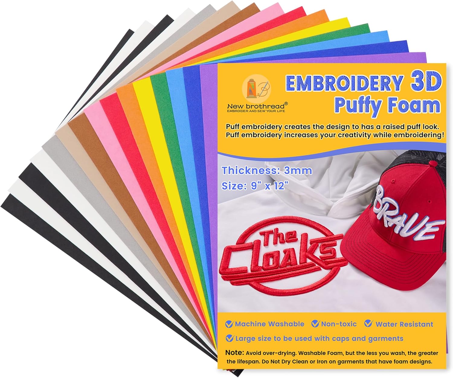 Embroidery Puffy Foam for 3D Patterns – New brothread