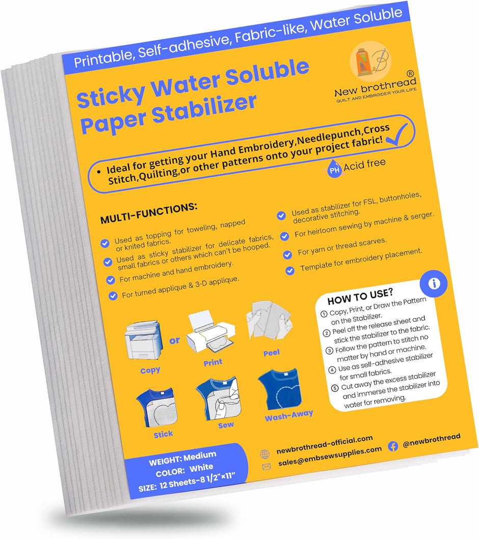 Sticky Water Soluble Paper – New brothread