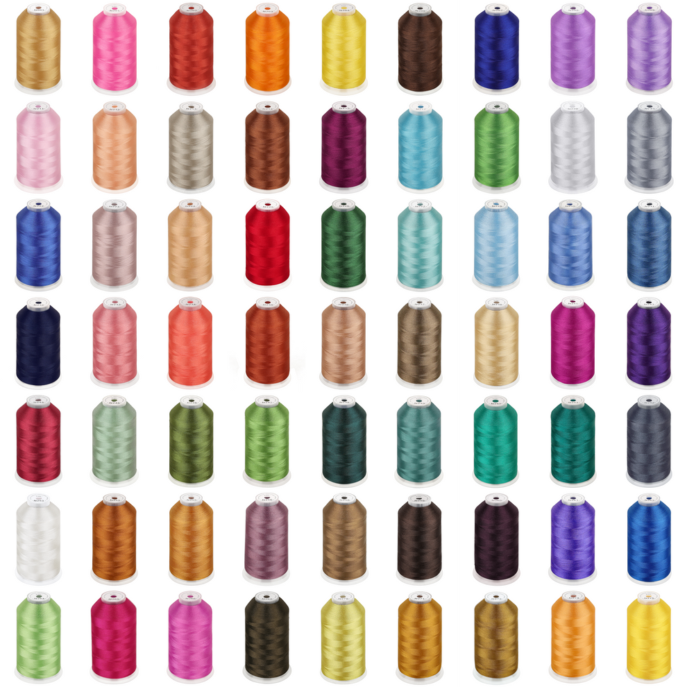 New brothread 100% Polyester with High Sheen Embroidery Thread, 5000M,