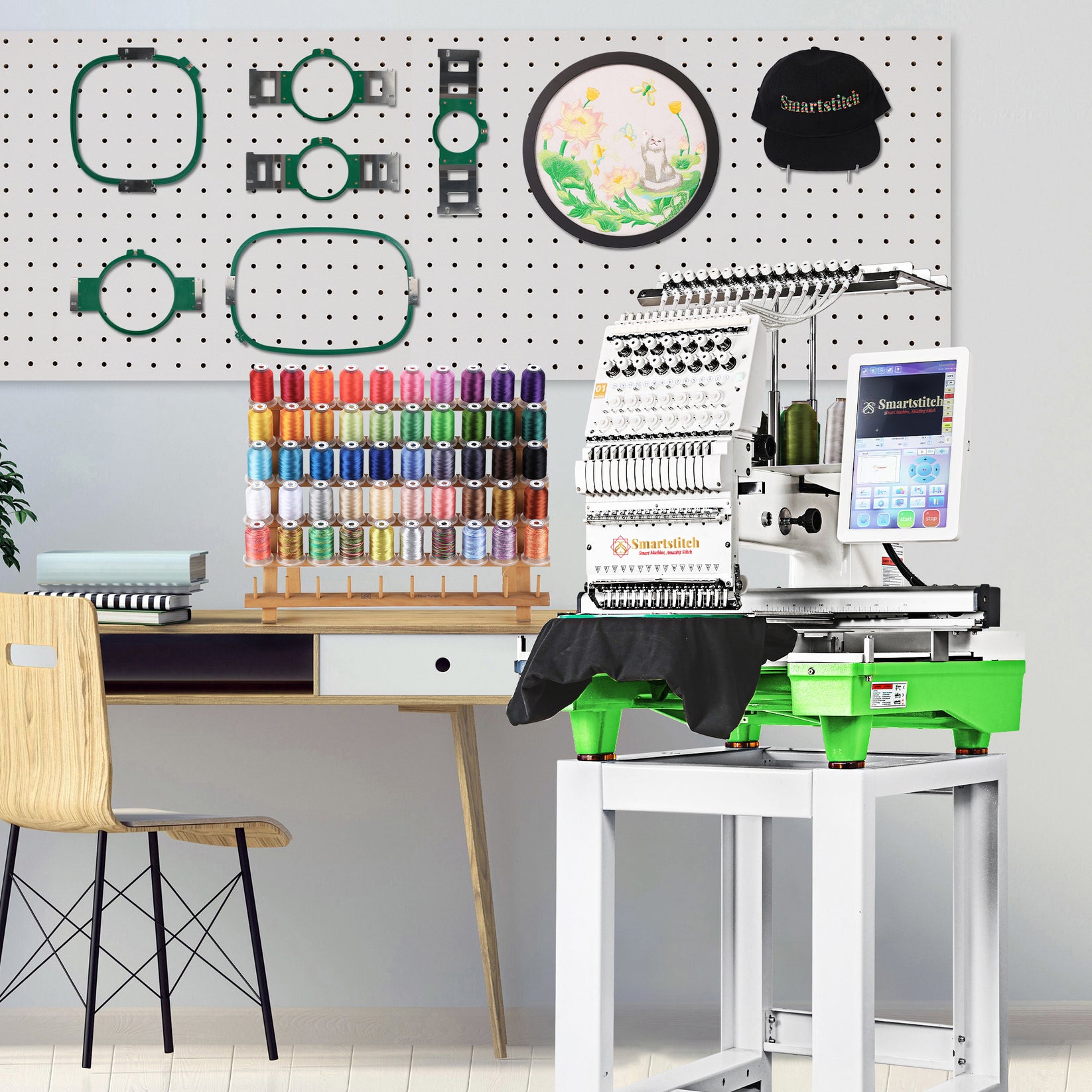 Smartstitch Embroidery Machine S1501, 15 Needles, Max Speed 1200RPM, C ...