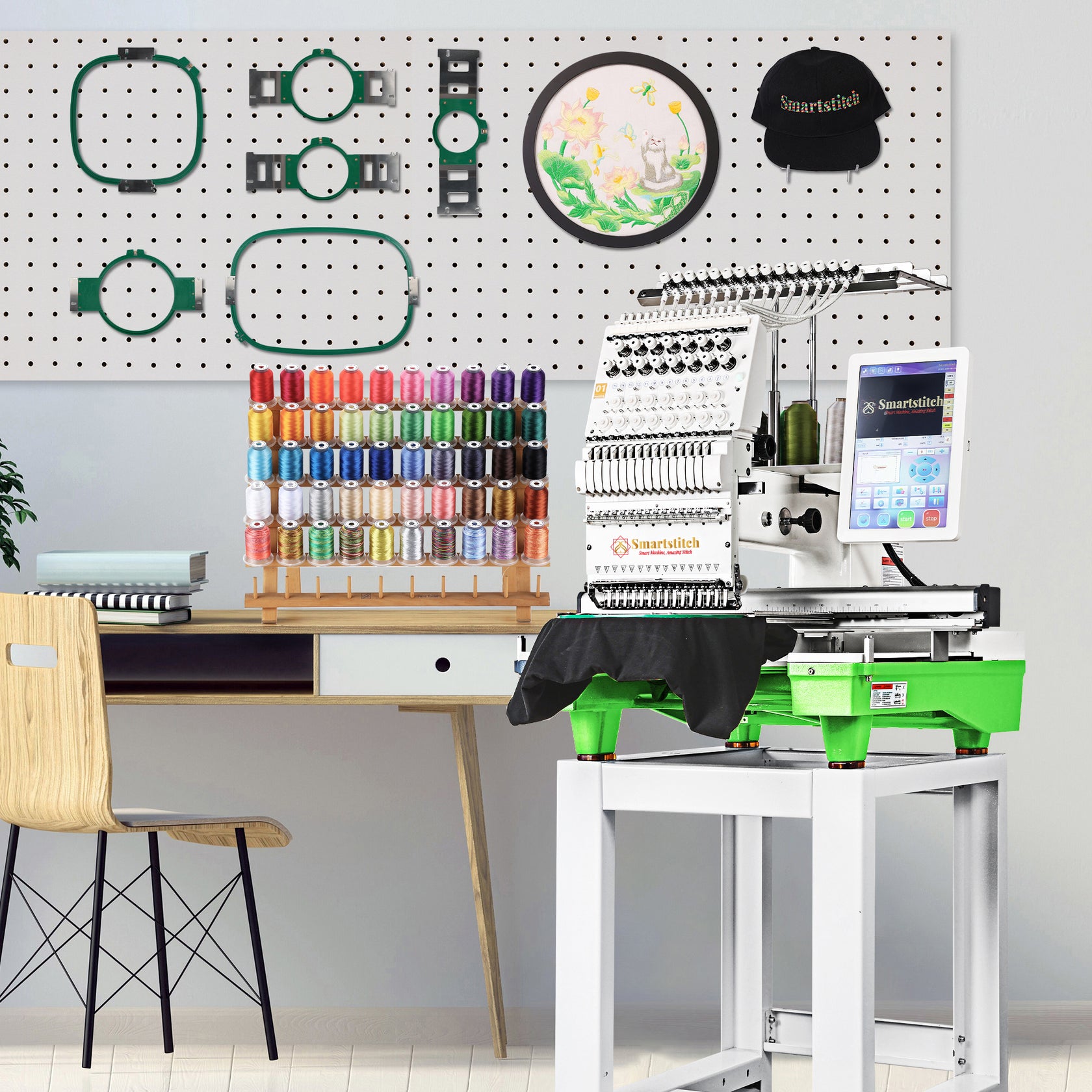 Smartstitch Embroidery Machine S1501, 15 Needles, Max Speed 1200RPM, C ...