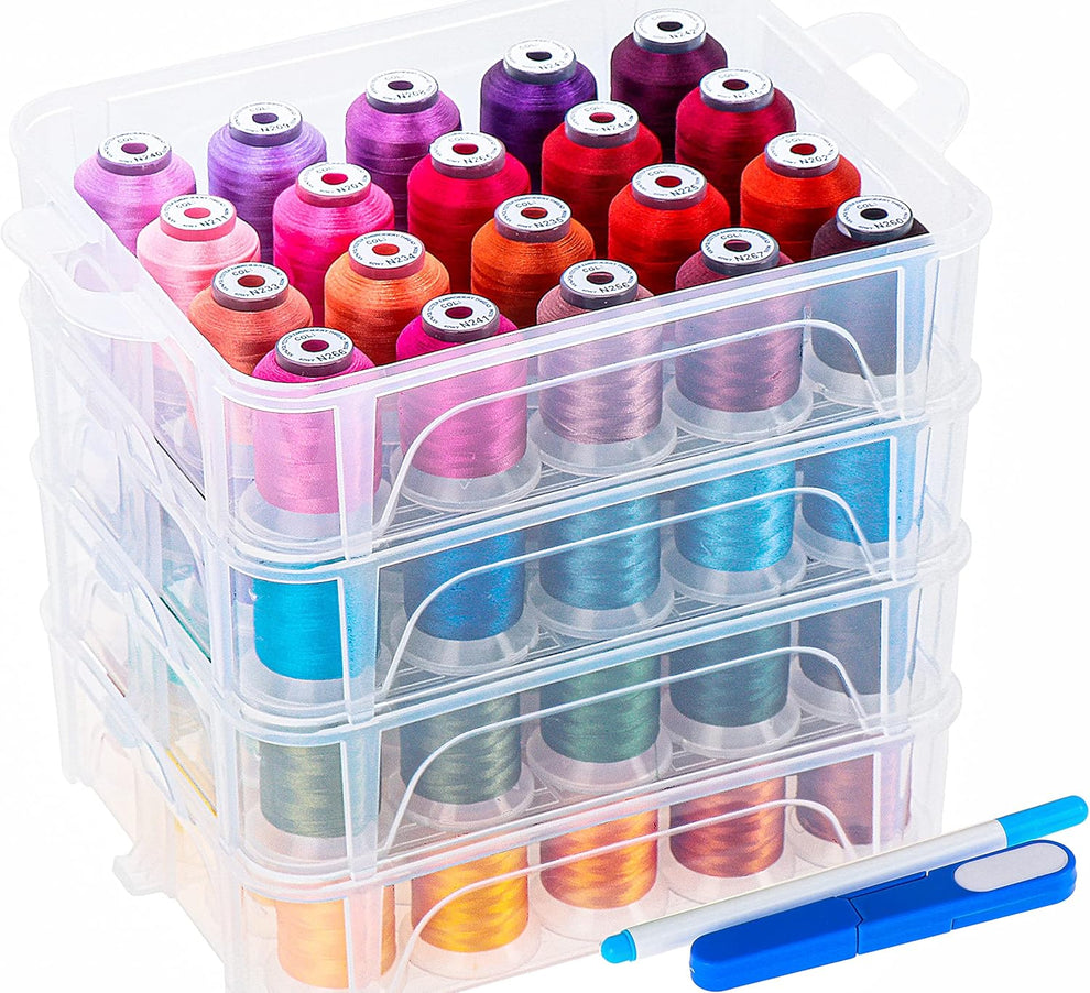 New brothread 80 Spools 500m Each Embroidery Machine Thread with Clear